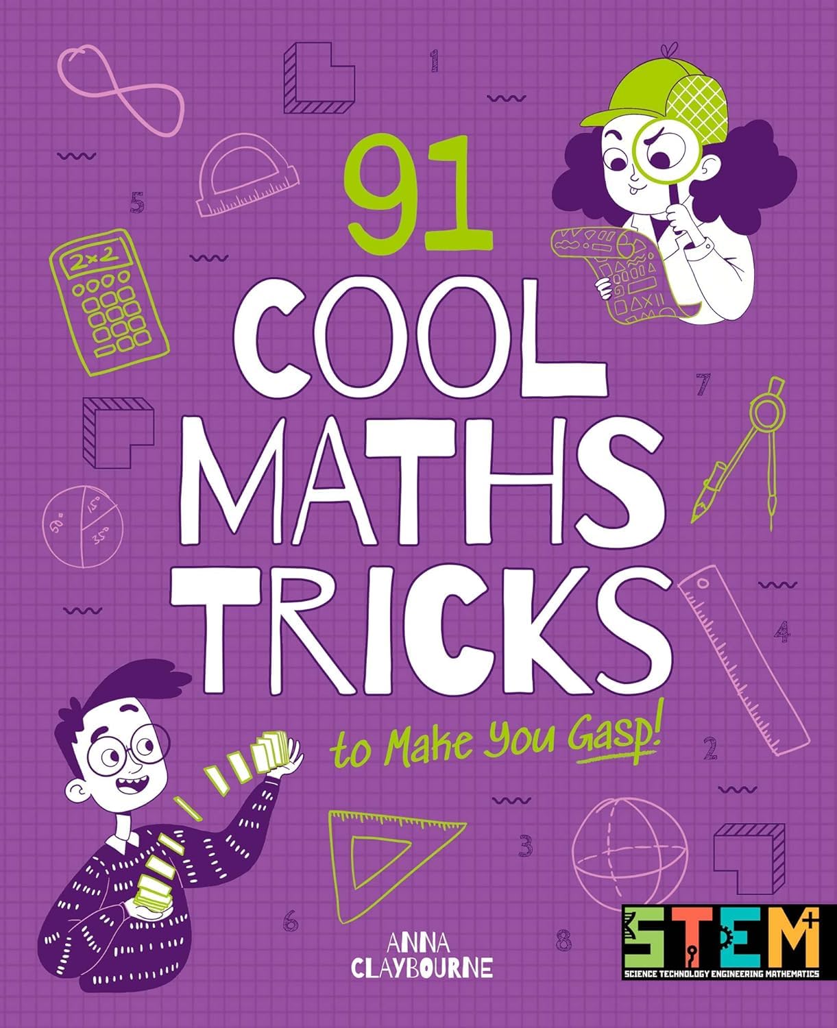 Buy 91 Cool Math Tricks To Make You Gasp By Anna Claybourne | Paperback ...