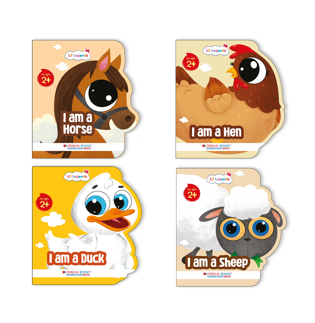 Oswaal Lil Legends Farm Animal Illustrated Board Book Set (Set of 4 ...