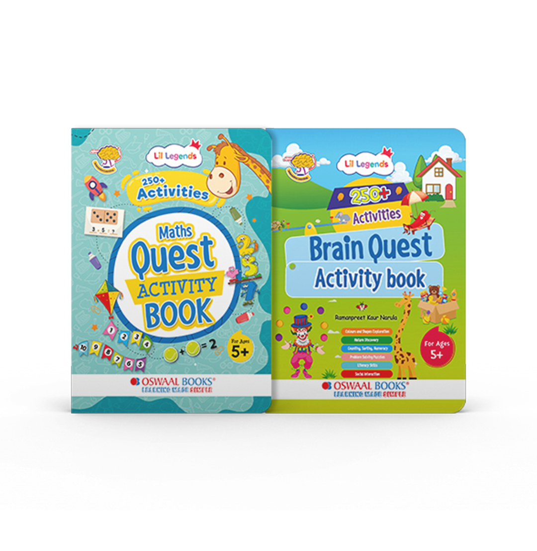 Buy Oswaal Lil Legends Brain & Math Quest Books -Age 5+- - 250 ...