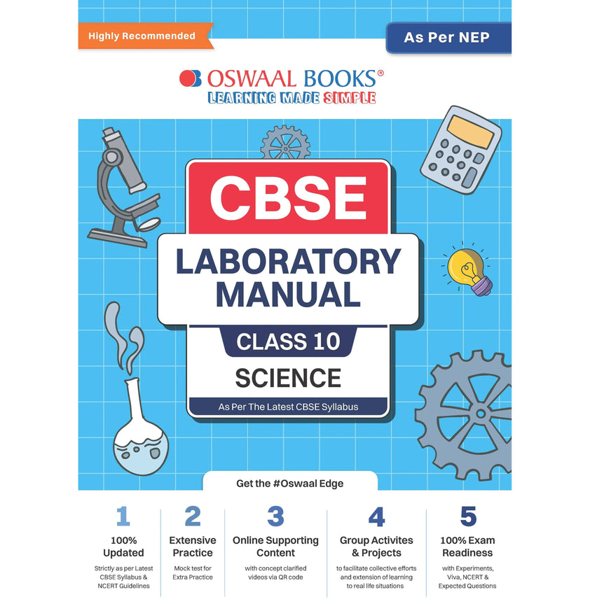 Oswaal CBSE Laboratory Manual Class 10 Science Book | As Per NEP | For ...