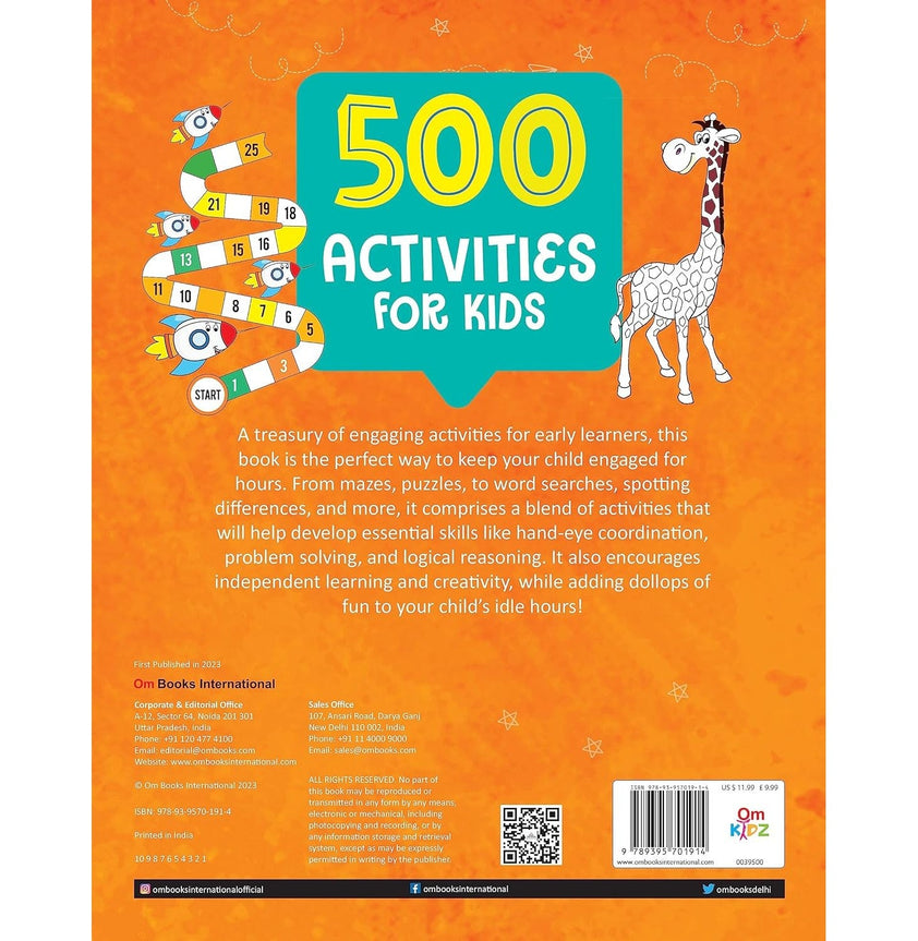 Buy Activity Books: 500 Activities For Kids Book- 1 - Mazes, Dot To Dot ...
