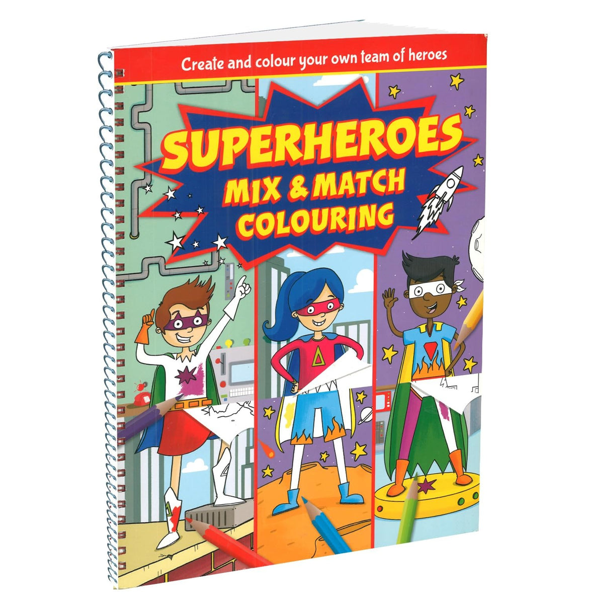 SUPERHEROES MIX & MATCH COLOURING | Crossword.in