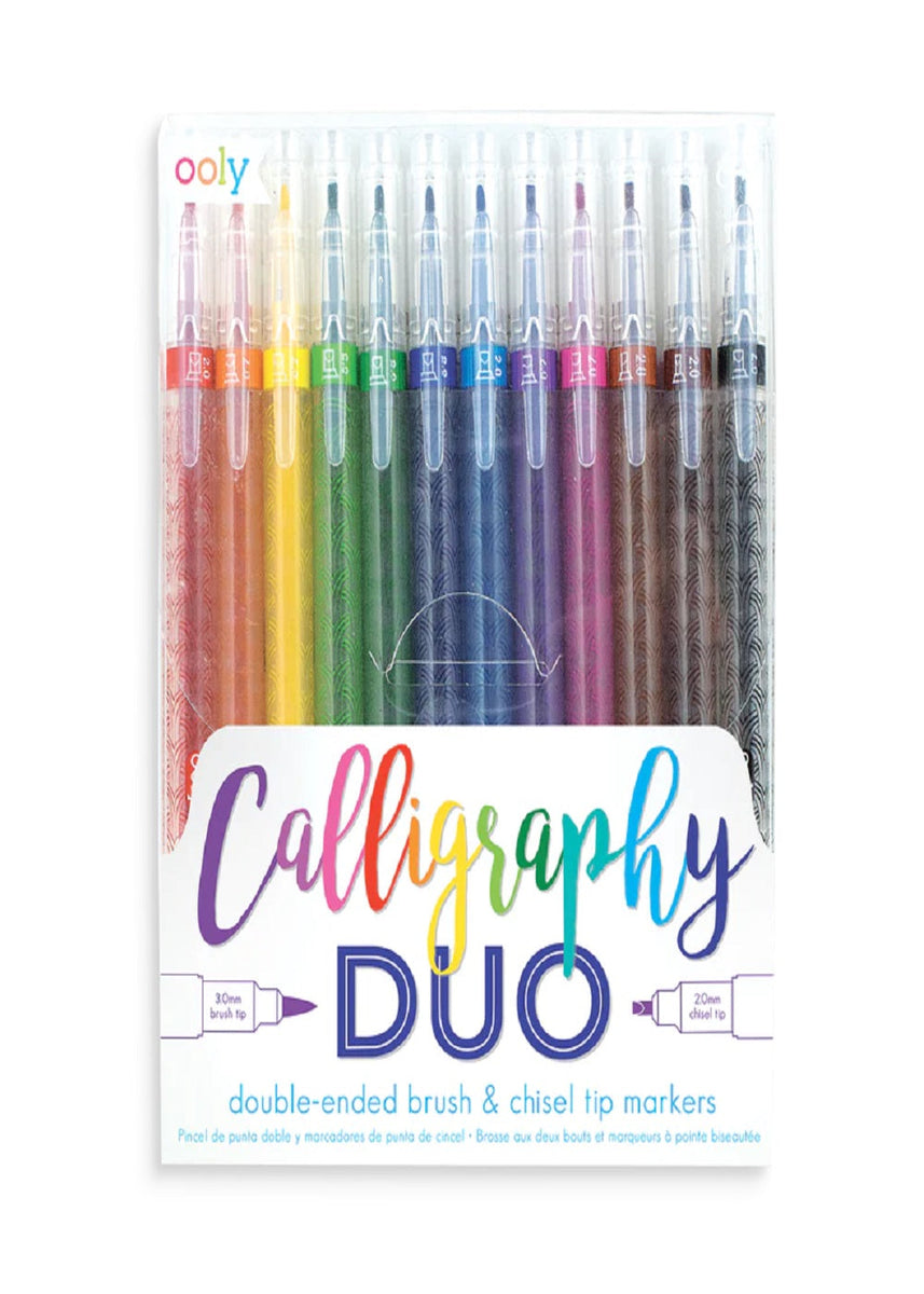 OOLY Calligraphy Duo Double-Ended Markers (Set of 12) | Crossword.in