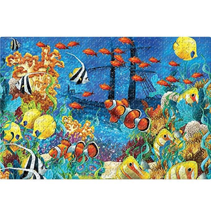 Frank 1000 Pieces Coral Reef Jigsaw Puzzle for Kids and Adults – Fun ...